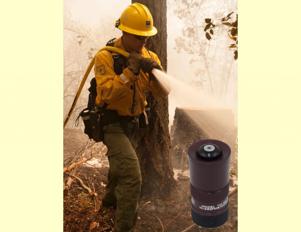 Bunker Fire & Safety 10 TO 23 GPM 1" Dual Range Bumperless Nozzle MODEL ...