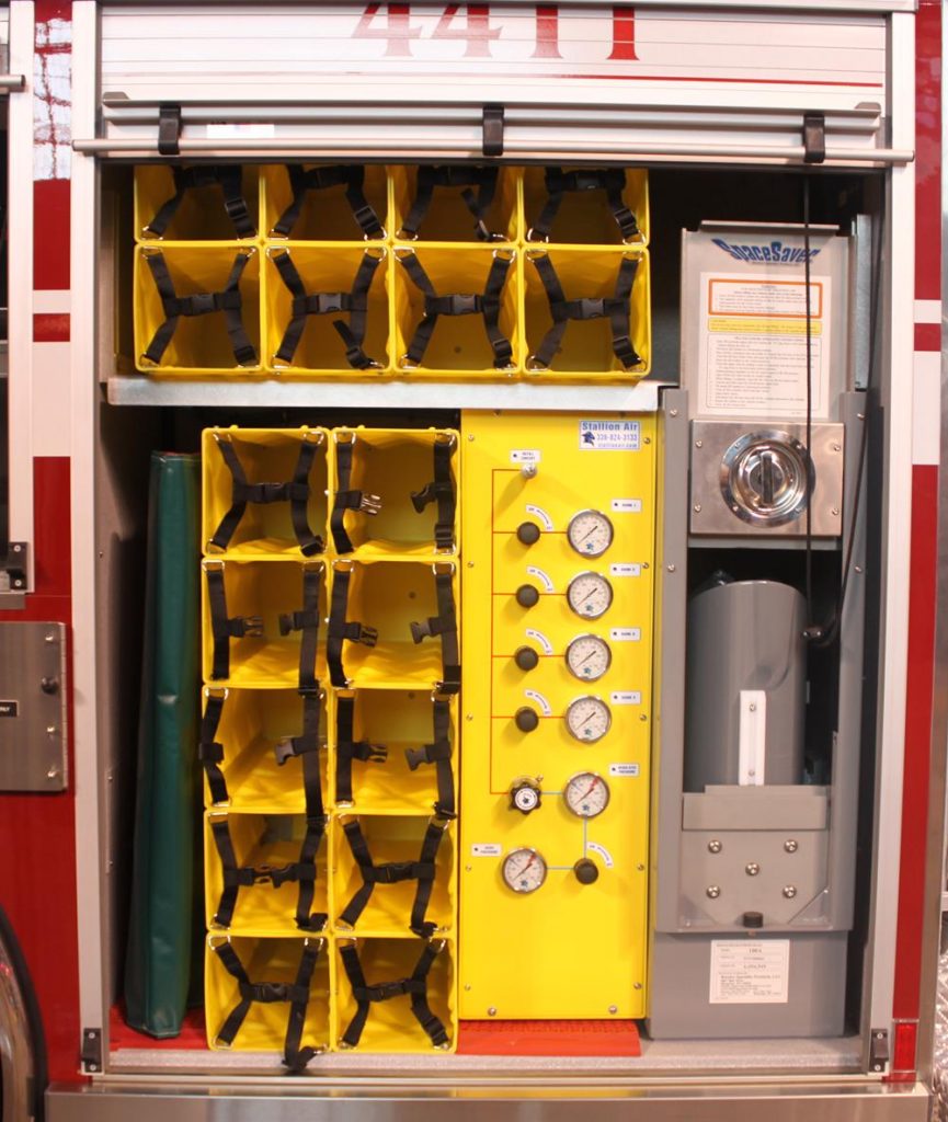 Bunker Fire & Safety Plastic Air Cylinder Rack – Yellow - Bunker Fire ...