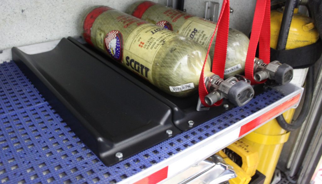 Bunker Fire & Safety Plastic Air Cylinder & Extinguisher Cradle with ...